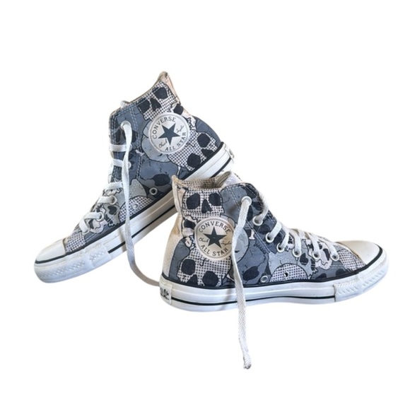 Converse | Shoes | Converse All Star Chuck Taylor Chucks Skull Skulls ...